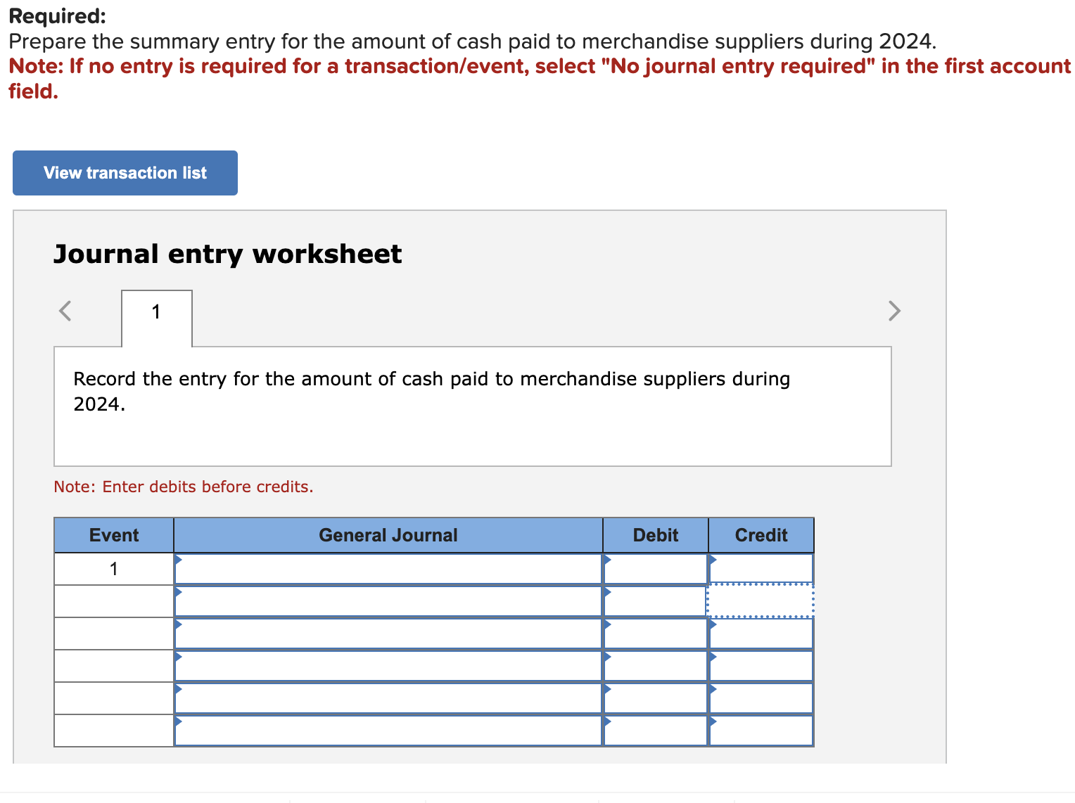 Required:Prepare the summary entry for the amount of | Chegg.com