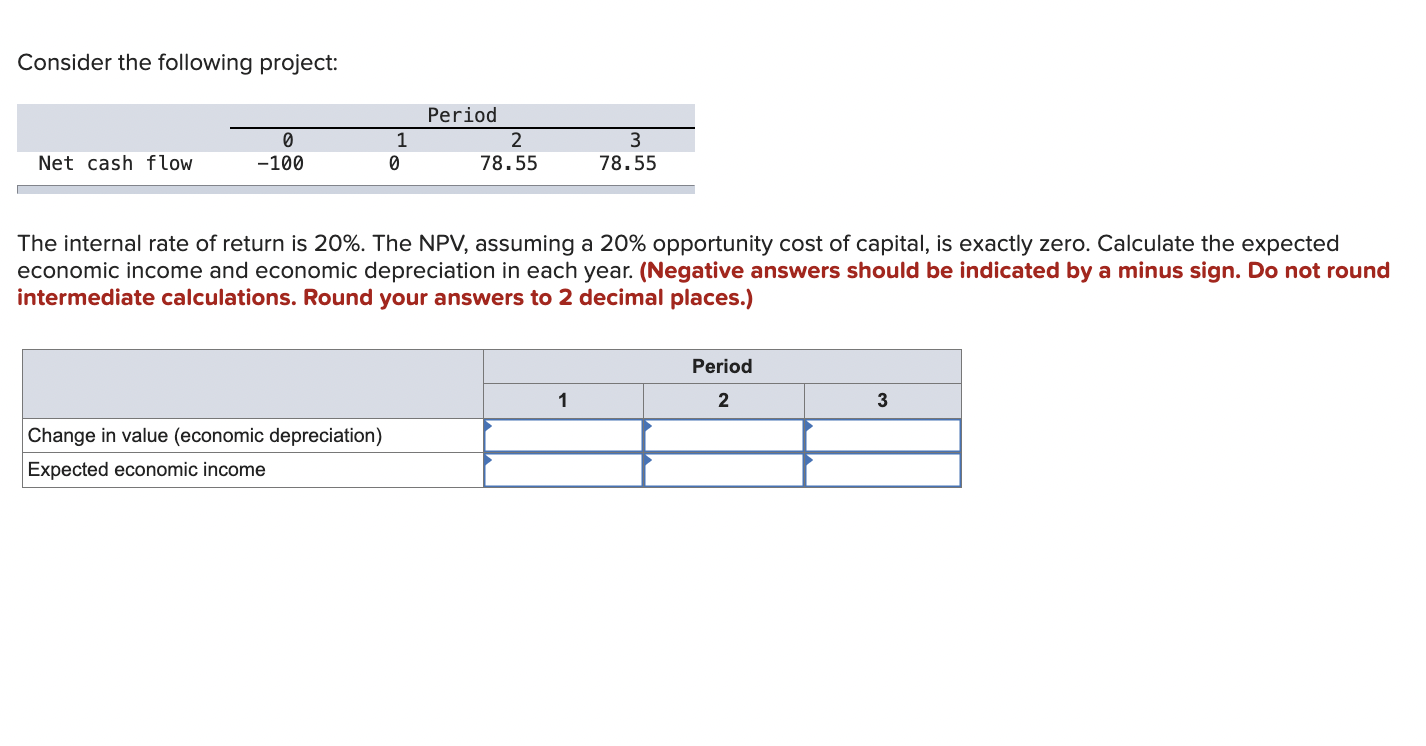 Solved Consider the following project:The internal rate of | Chegg.com