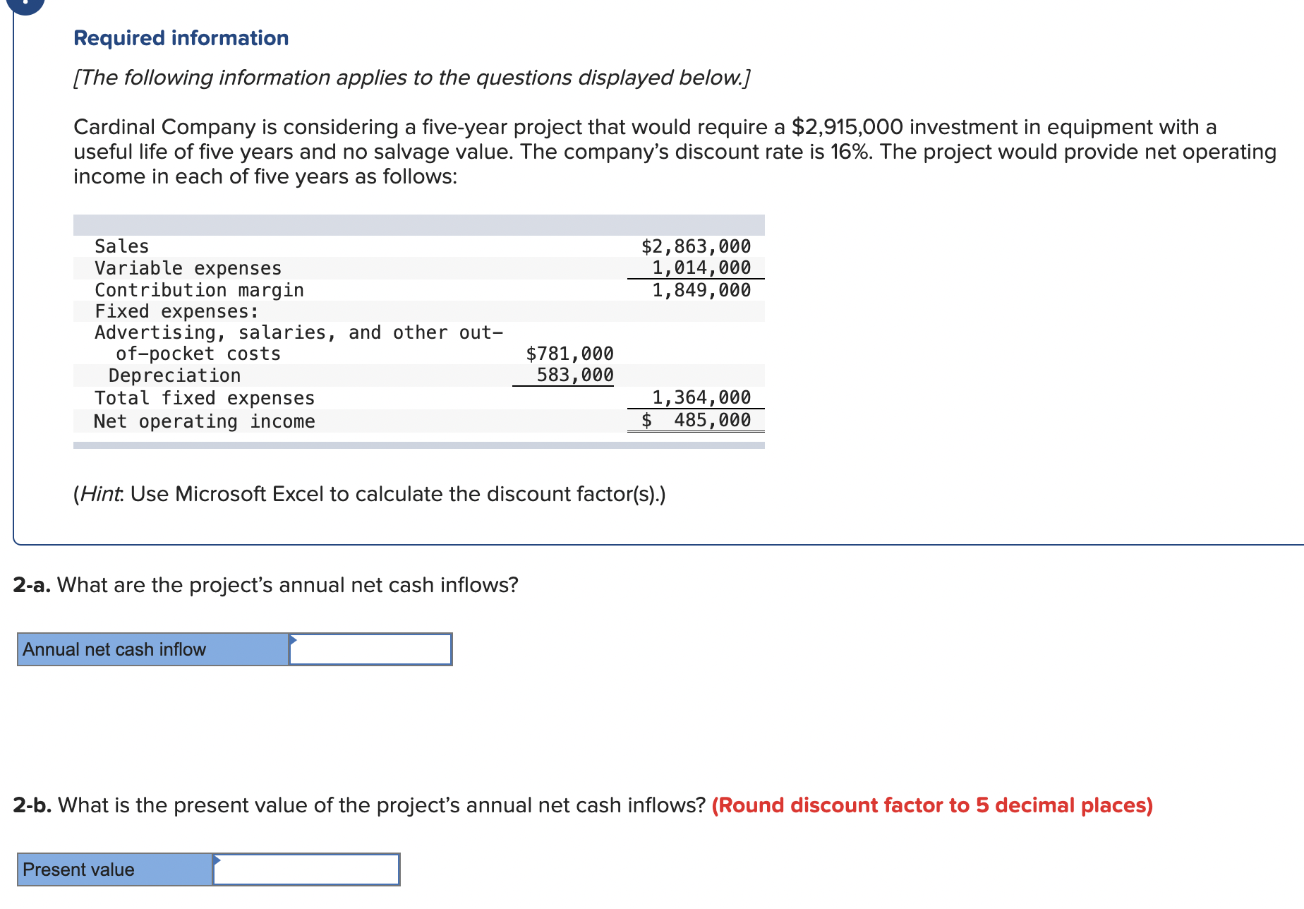 Required information[The following information | Chegg.com