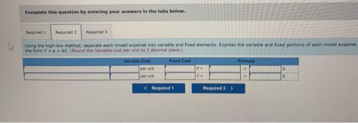 Solved Problem 5A-7 (Algo) Cost Behavior: High-Low Method: | Chegg.com