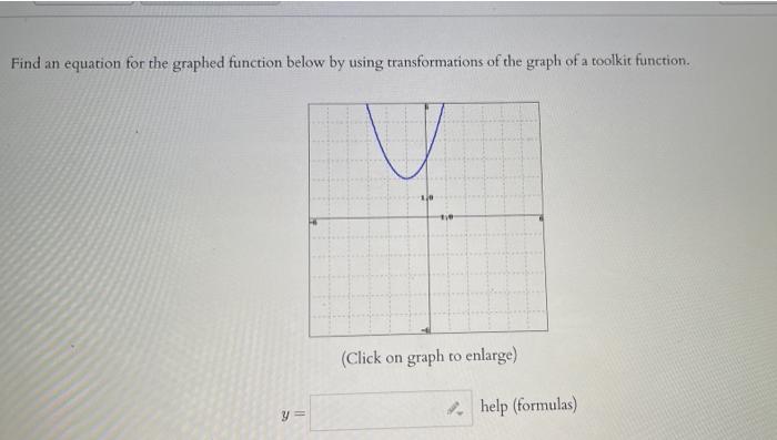 Solved Find an equation for the graphed function below by | Chegg.com