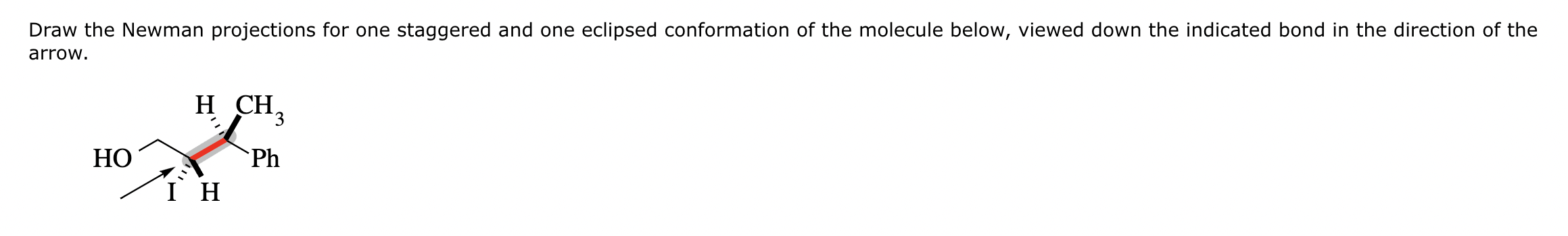 Solved Draw the Newman projections for one staggered and one | Chegg.com