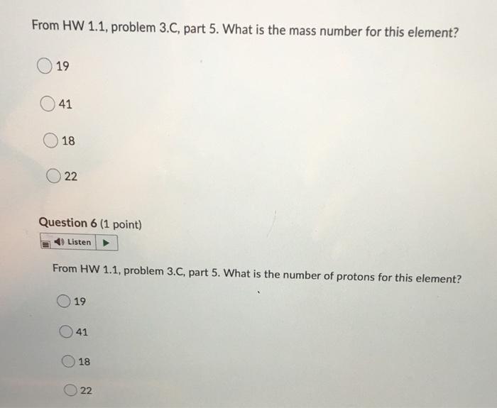Solved Problem Number Isotopic Notation Atomic number Mass | Chegg.com