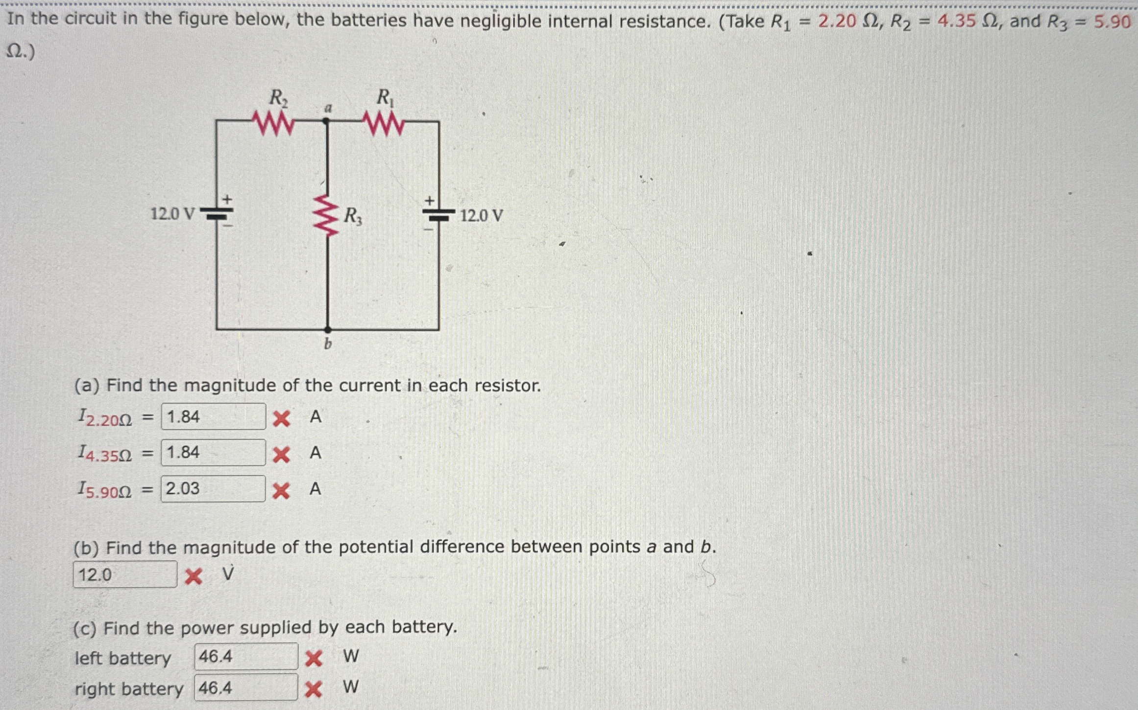 Solved In the circuit in the figure below, the batteries | Chegg.com