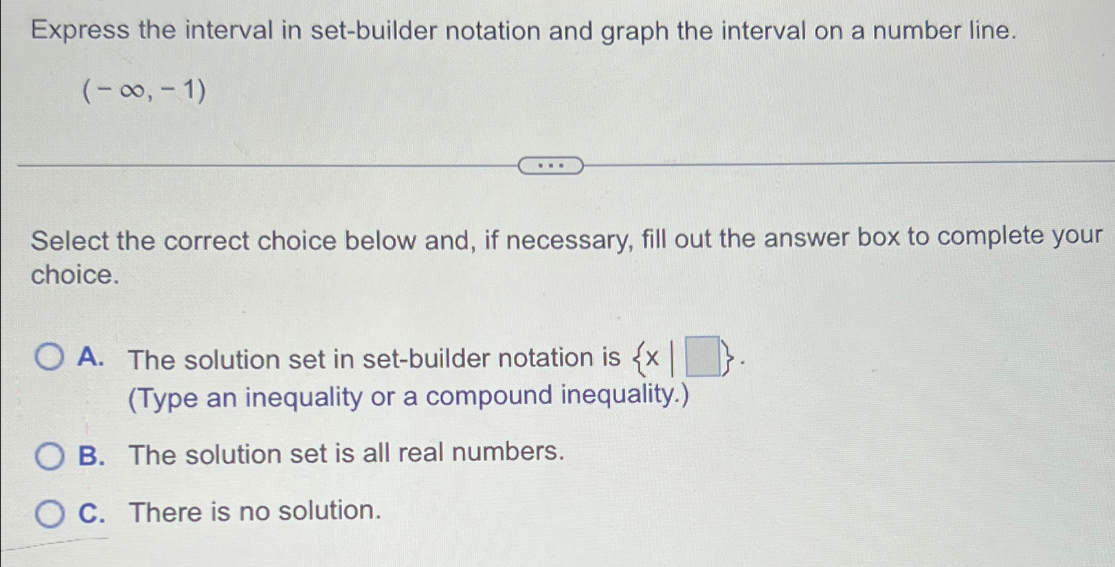 Solved Express the interval in set-builder notation and | Chegg.com