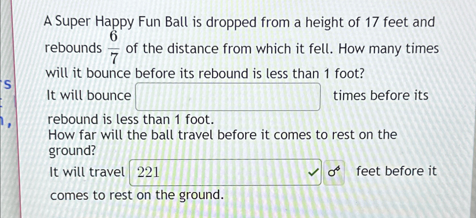 Solved A Super Happy Fun Ball is dropped from a height of 17 | Chegg.com