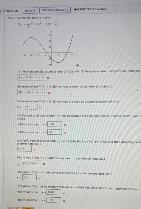 Solved 5.) a function and its graph are given. - I need help | Chegg.com