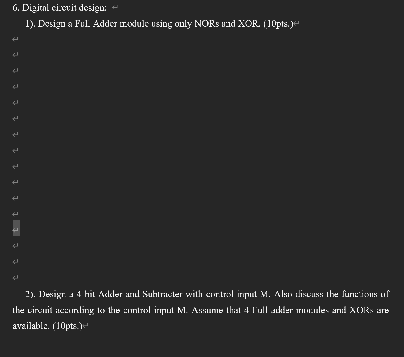 Solved Digital circuit design:. ﻿Design a Full Adder module | Chegg.com