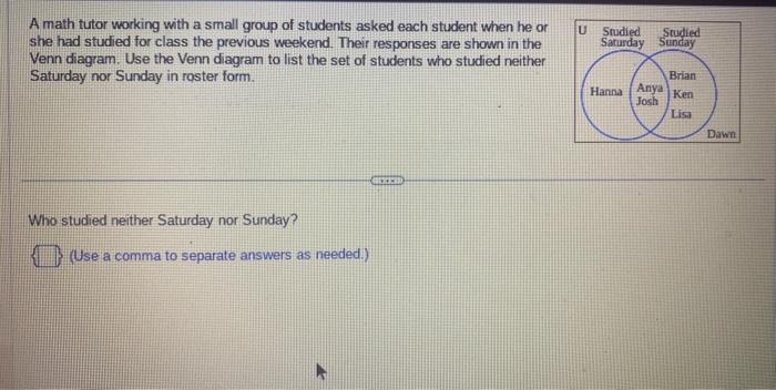 Solved A math tutor working with a small group of students | Chegg.com