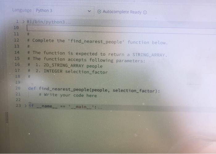 Solved PYTHON-PLZ write an advanced, optimized solution for | Chegg.com