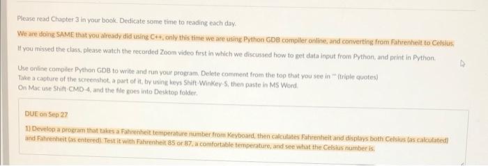 Solved Please read Chapter 3 in your book.Dedicate some time | Chegg.com