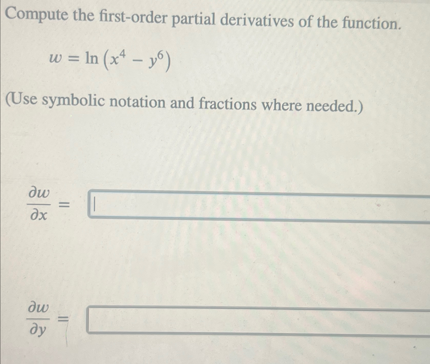 Solved Compute the first-order partial derivatives of the | Chegg.com