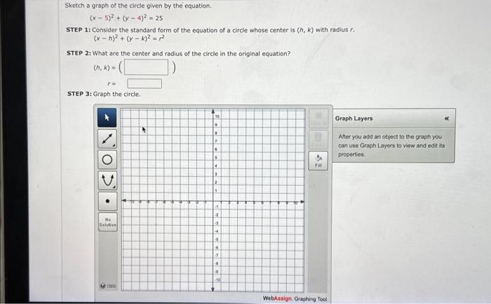 Solved Sketch a graph of the circle given by the equation. | Chegg.com