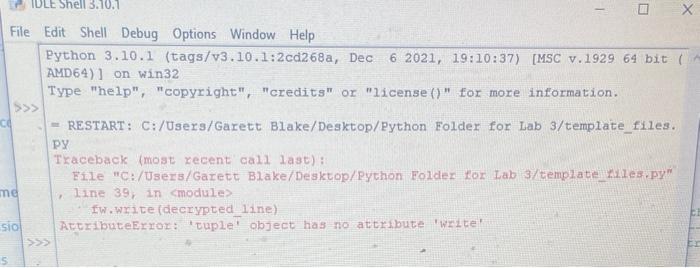 Solved File Edit Shell Debug Options Window Help Python | Chegg.com