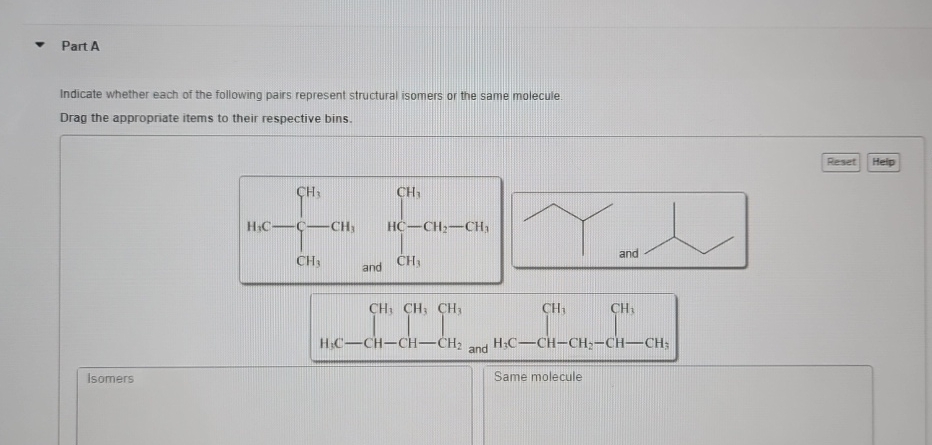 Solved Part AIndicate whether each of the following pairs | Chegg.com