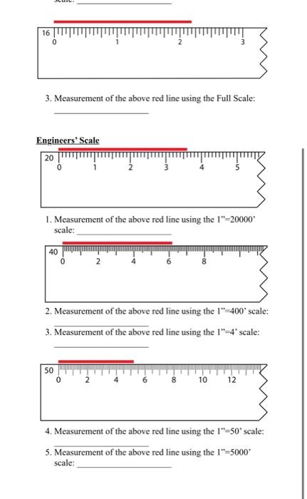 Solved 1. Measurement of the above red line using the | Chegg.com