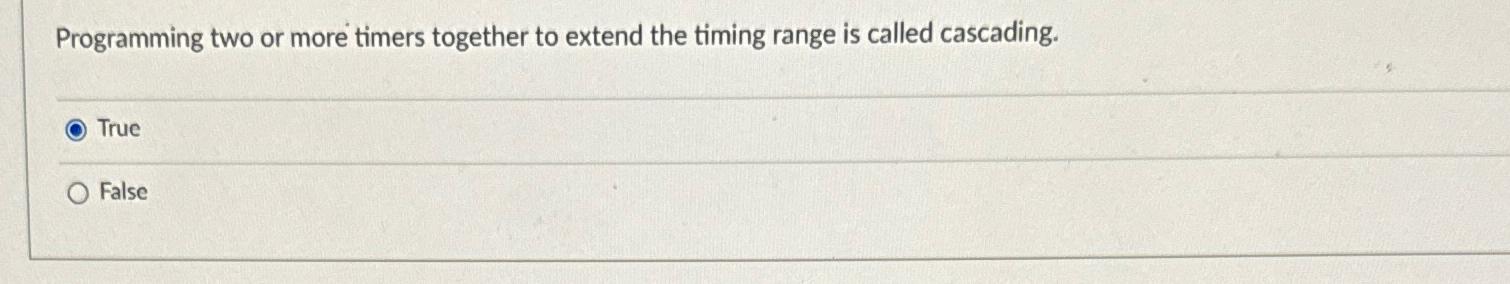 Solved Programming two or more timers together to extend the | Chegg.com