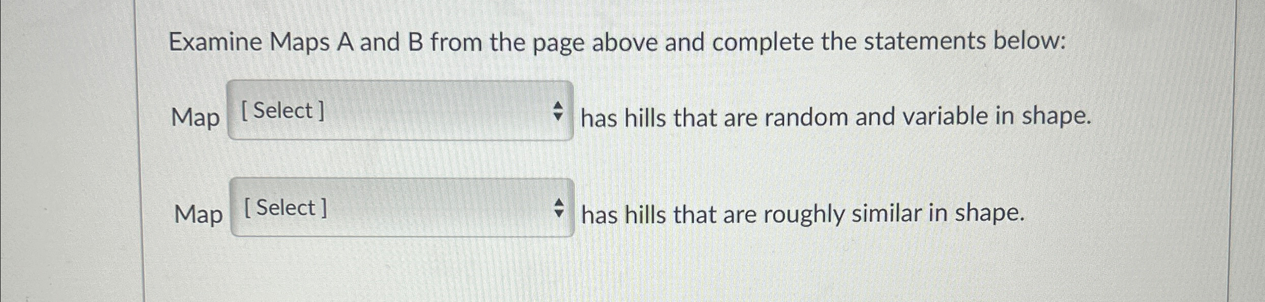 Solved Examine Maps A and B from the page above and complete | Chegg.com