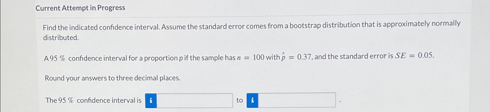 Solved Current Attempt in ProgressFind the indicated | Chegg.com