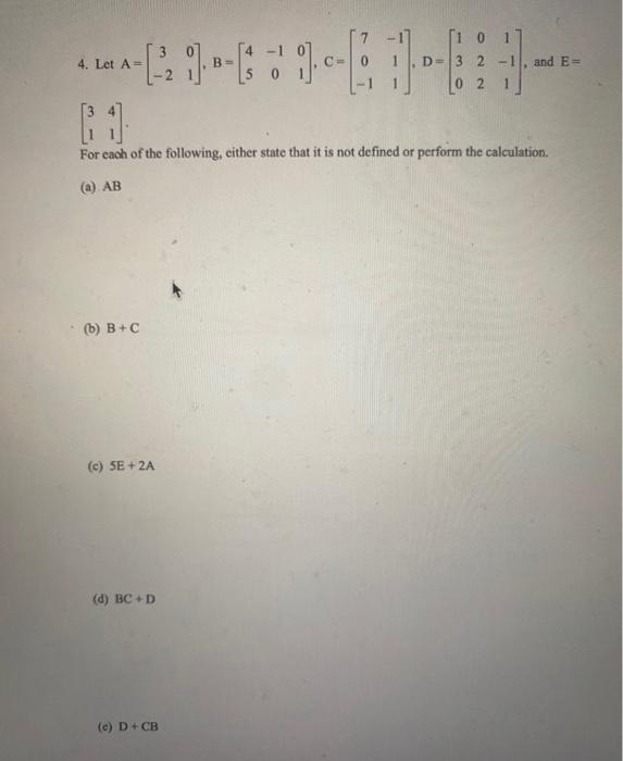Solved 4. Let | Chegg.com