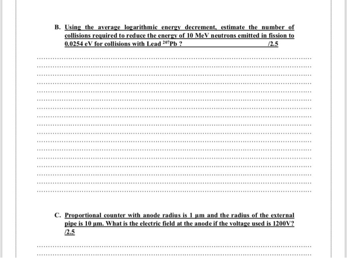 Solved B. Using the average logarithmic energy decrement, | Chegg.com