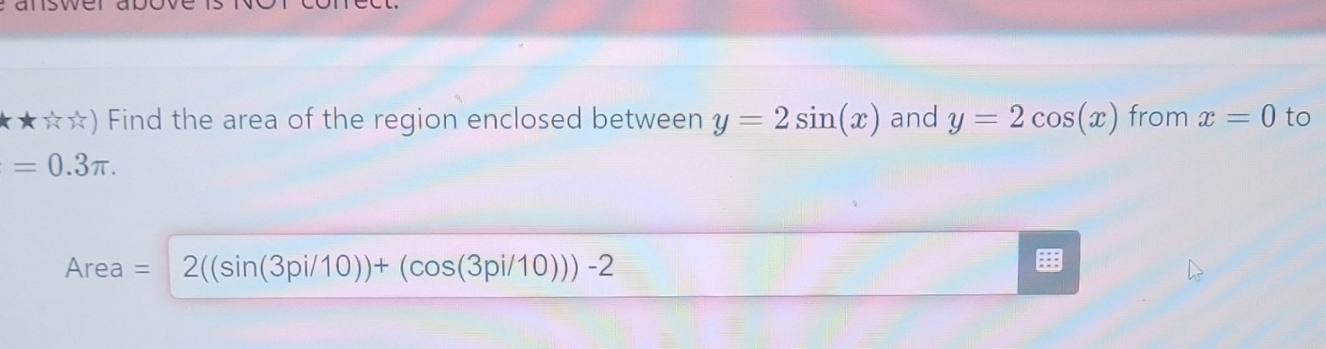 Solved 太가) ﻿Find the area of the region enclosed between | Chegg.com