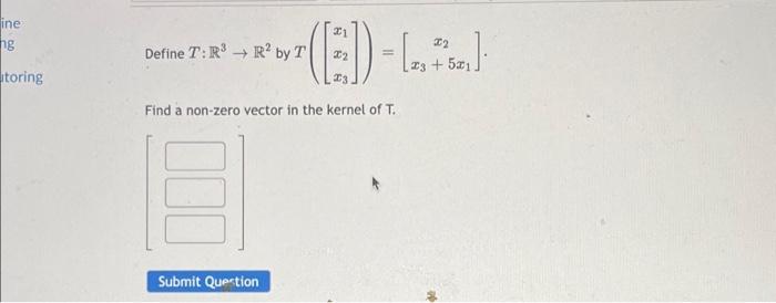Solved 4 Apply the transformation matrix [-] to the vector | Chegg.com