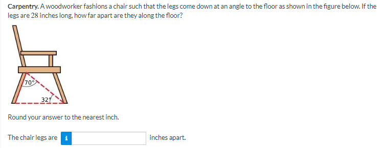 Solved Carpentry. A woodworker fashions a chair such that | Chegg.com