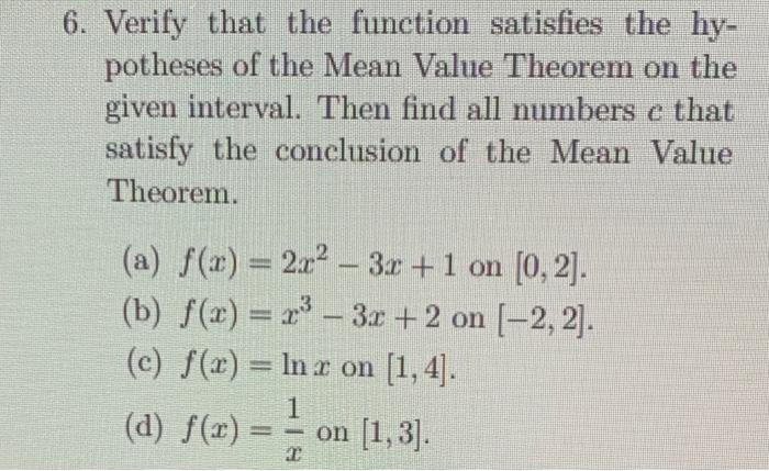 Solved Verify that the function satisfies the hypotheses of | Chegg.com