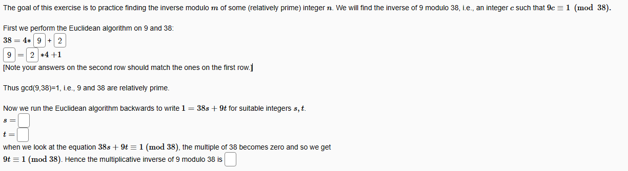 Solved The goal of this exercise is to practice finding the | Chegg.com