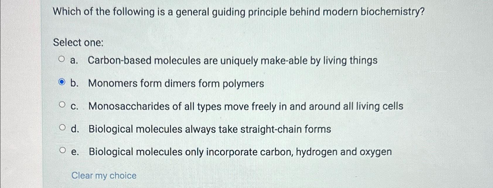 Solved Which of the following is a general guiding principle | Chegg.com