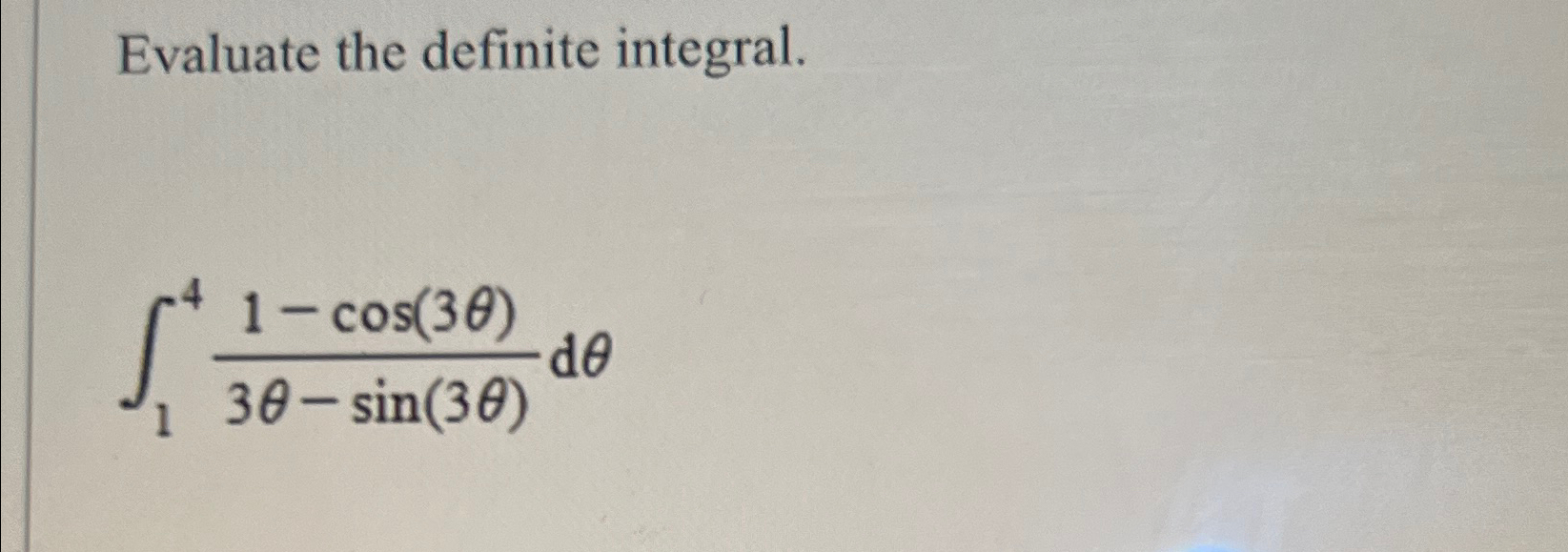 Solved Evaluate the definite | Chegg.com
