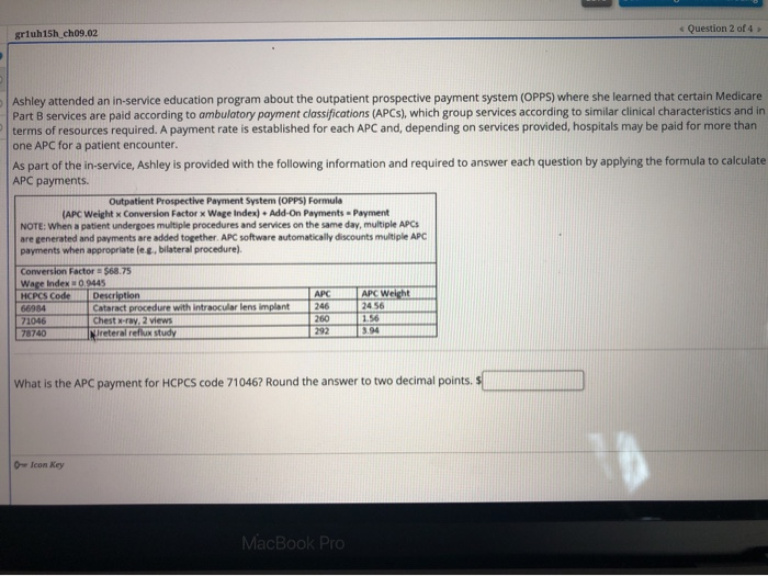 Solved griuh15h_ch09.02 Question 2 of 4 Ashley attended an | Chegg.com