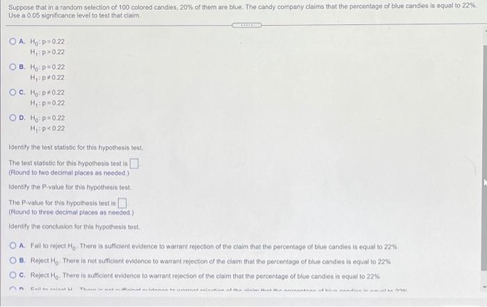 Solved Suppose that in a random selection of 100 colored | Chegg.com