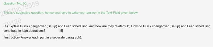 Solved Thit is a subjective question, hence you have to | Chegg.com