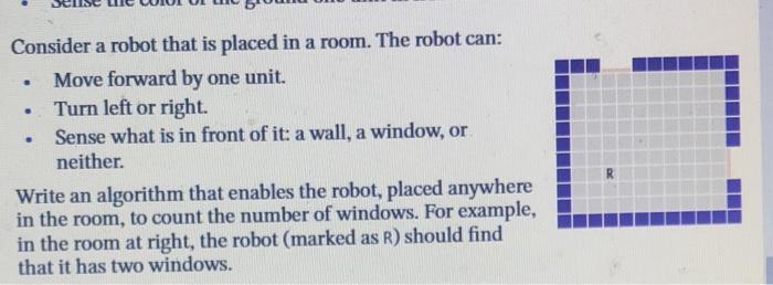 Solved Consider a robot that is placed in a room. The robot | Chegg.com