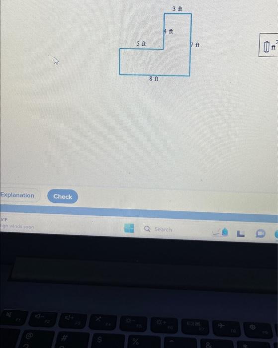 Solved Explanation 5°F igh winds soon F2 Check F3 S % 8 it Q | Chegg.com