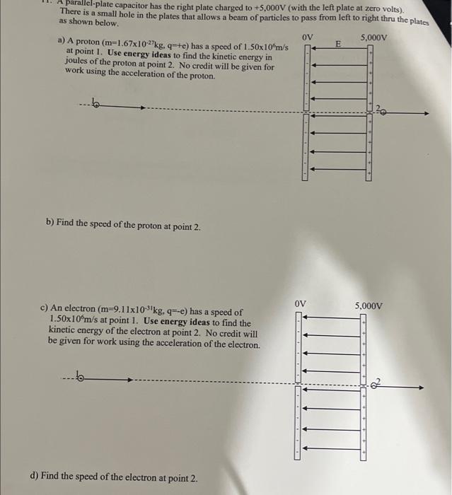 Solved The is -plate capacitor has the right plate charged | Chegg.com
