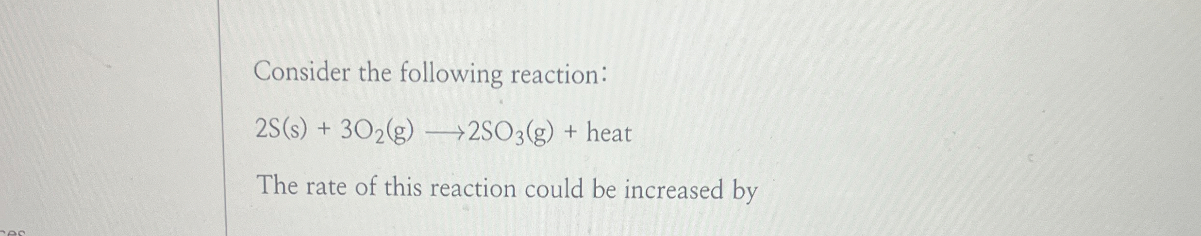 Solved Consider the following | Chegg.com