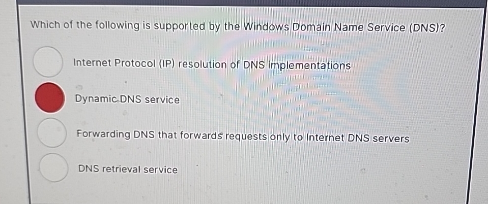 Solved Which of the following is supported by the Windows | Chegg.com