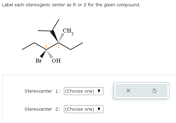Solved Label each stereogenic center as R ﻿or S ﻿for the | Chegg.com