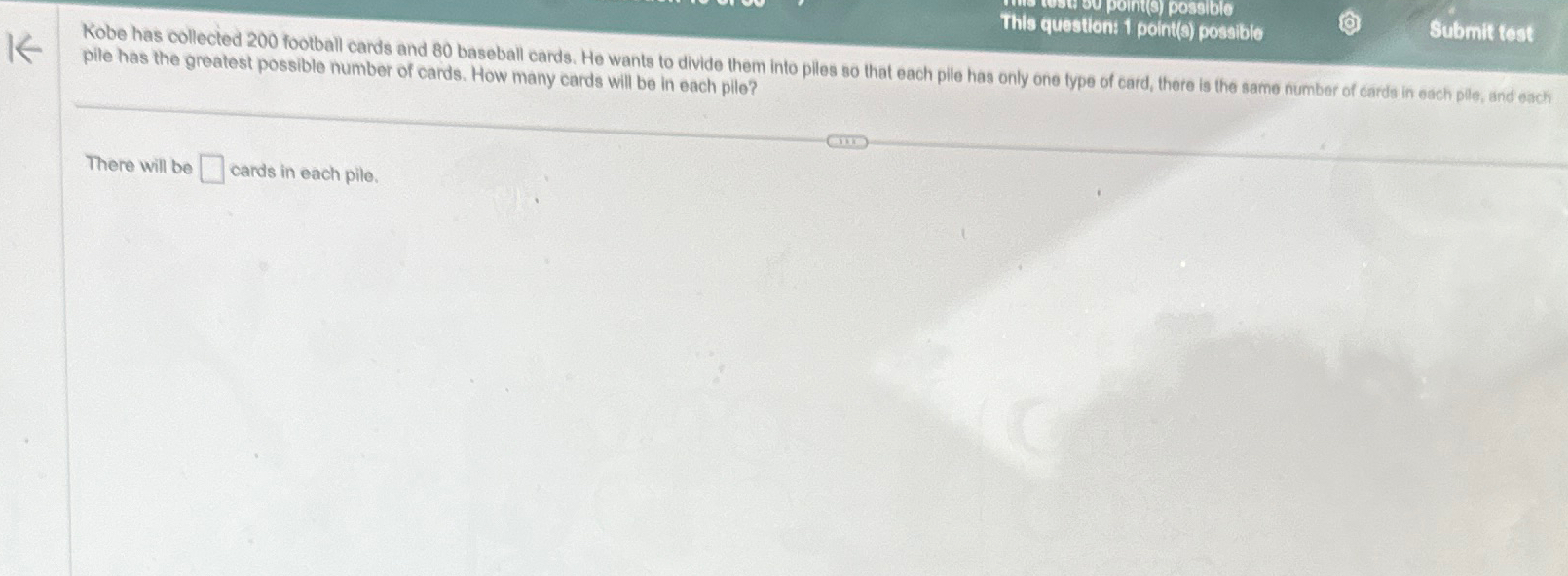 Solved pile has the greatest possible number of cards. How | Chegg.com