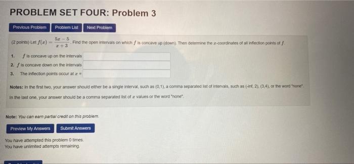 Solved Problem Set Four Problem 3 1 Previous Problem 