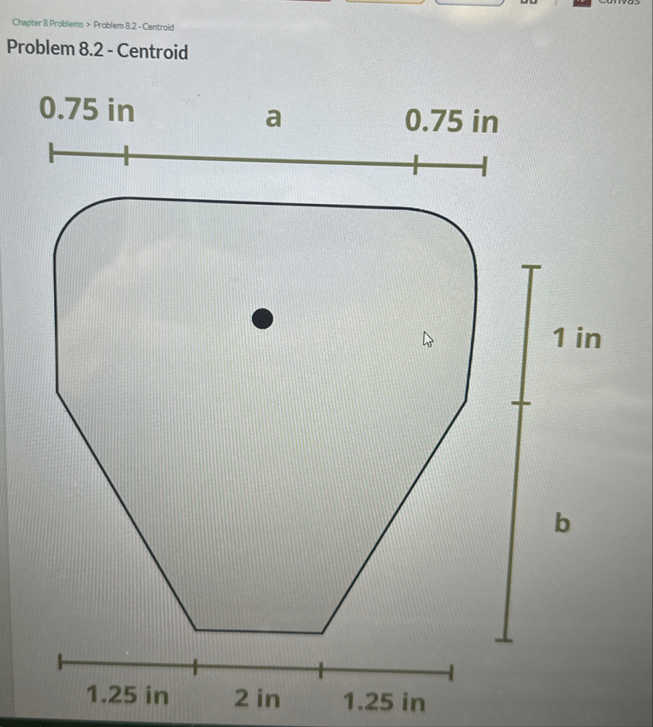 Solved Problem 8.2-CentroidProblem StatementFor the beam | Chegg.com