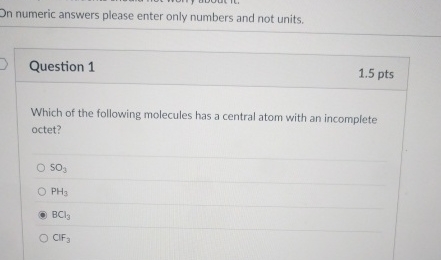 Solved On numeric answers please enter only numbers and not | Chegg.com