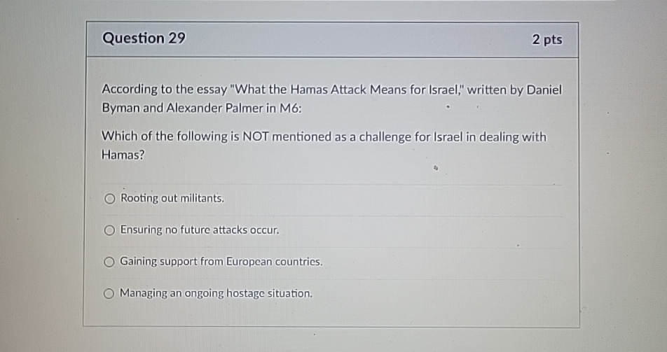 Solved Question 292 ﻿ptsAccording to the essay "What the | Chegg.com