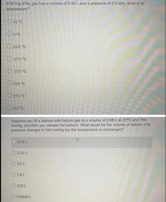 Solved What presented by 10.0 of Ojina 2.50 L container | Chegg.com
