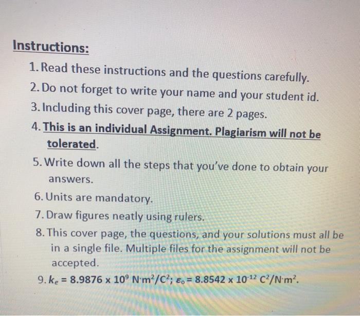 Solved Instructions: 1. Read these instructions and the | Chegg.com