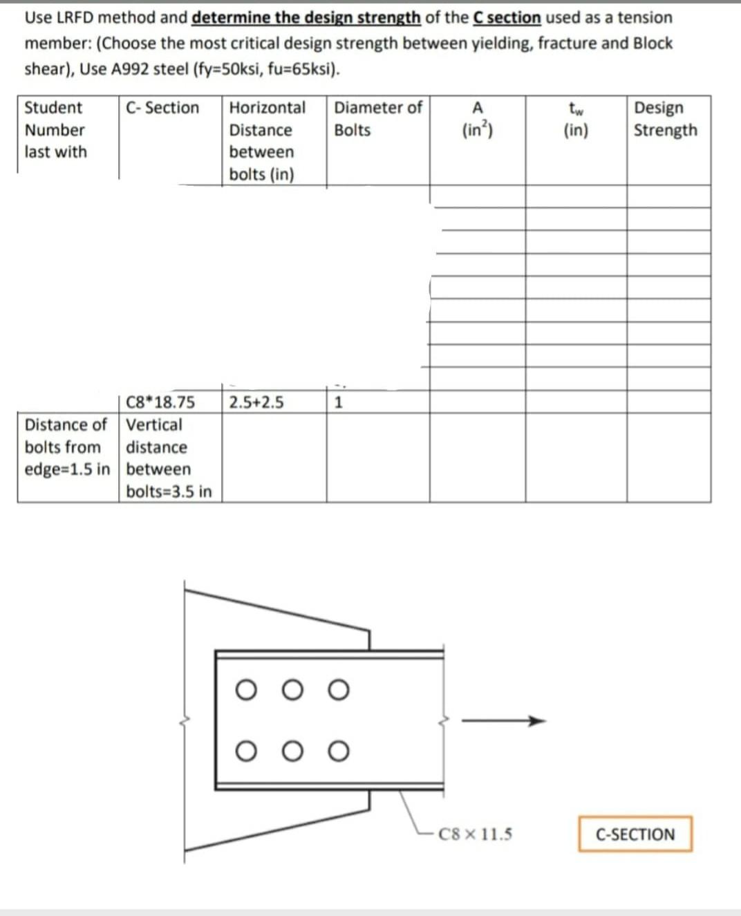 Solved Use LRFD method and determine the design strength of | Chegg.com