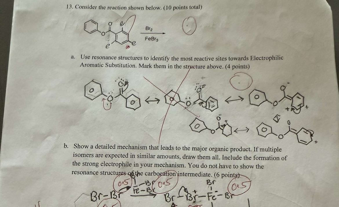 Solved 13. ﻿Consider the reaction shown below. (10 ﻿points | Chegg.com